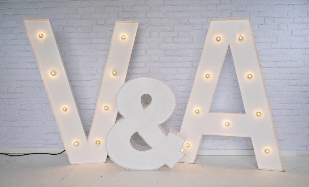 Light up Letters and Prop Hire For Your Wedding and Event | Vowed & Amazed